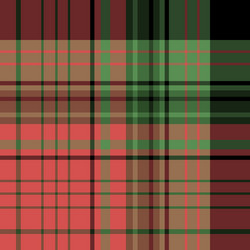 Creative plaid pattern in green red and black Vector Image