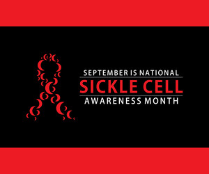 Sickle cell disease awareness month Royalty Free Vector