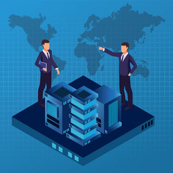 Virtual reality and friends cartoons Royalty Free Vector