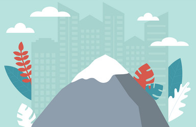 In flat style with cartoon Royalty Free Vector Image