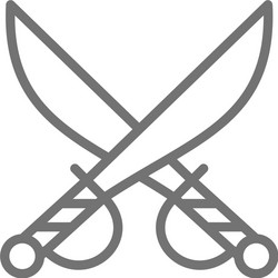 Bayonet weapon war line icon Royalty Free Vector Image