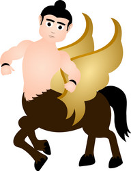 Winged centaur fantasy creature Royalty Free Vector Image