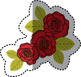 Pink round roses icon Royalty Free Vector Image