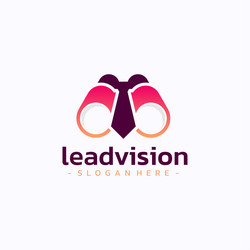 Visionary leadership logo design business Vector Image