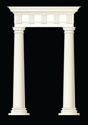 Classic column Royalty Free Vector Image - VectorStock