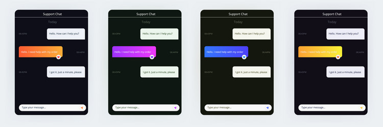 Chat bot virtual assistance artificial Royalty Free Vector