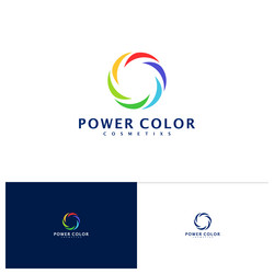 Color circle logo template creative logo Vector Image