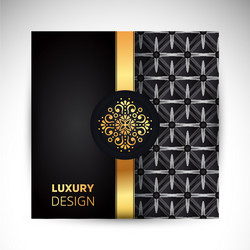 Gold black background design sun indian Royalty Free Vector