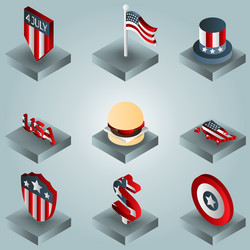 Independence day color concept Royalty Free Vector Image