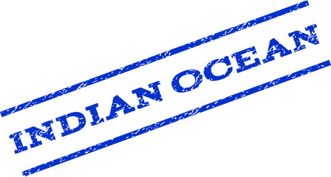 Indian ocean watermark stamp Royalty Free Vector Image