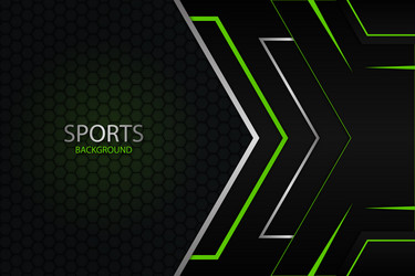 Sports background dark and green style Royalty Free Vector