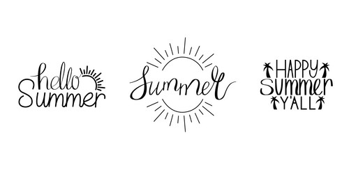 Gathering hand drawn lettering set handwritten Vector Image