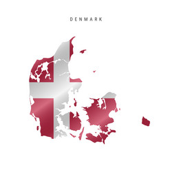 Denmark population map stick figures danish Vector Image