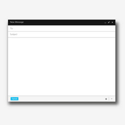 Email message interface Royalty Free Vector Image