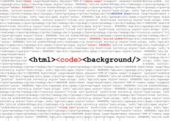 Html simple website code colorful tags Royalty Free Vector