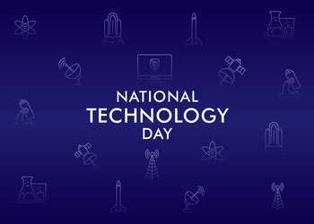 Poster for national technology day Royalty Free Vector Image