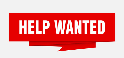 Help wanted icon sign label Royalty Free Vector Image