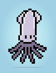 8 bit pixel dolphins animals for asset games Vector Image