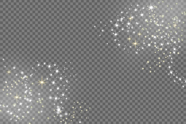 Falling stars effect on checkered background Vector Image