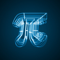 Mathematical constant pi Royalty Free Vector Image