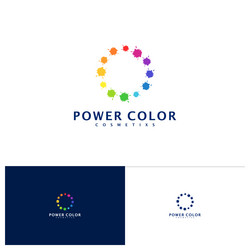 Color circle logo template creative logo Vector Image