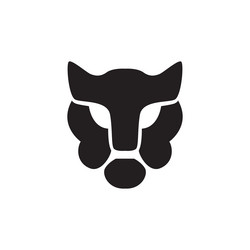 Lioness head icon logo design Royalty Free Vector Image