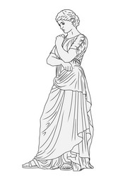 Ancient greek people Royalty Free Vector Image