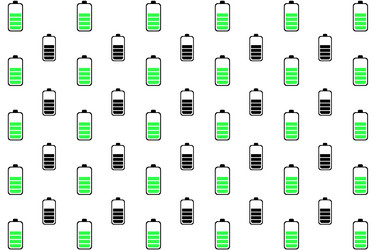Abstract battery complete charge pattern Vector Image