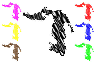 Adygea map Royalty Free Vector Image - VectorStock