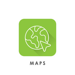Maps icon logo Royalty Free Vector Image - VectorStock