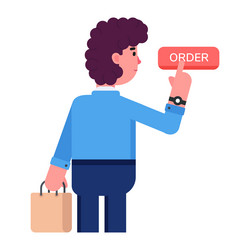 Click order Royalty Free Vector Image - VectorStock