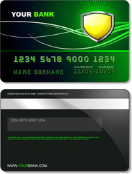 Credit card bank account statement template Vector Image