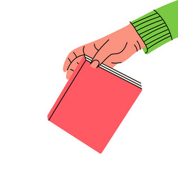 Book thrown in the trash Royalty Free Vector Image