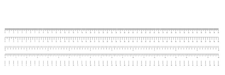 Real ruler at 15 cm from top scale 1 Royalty Free Vector