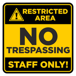 Restricted area vintage rusty metal sign Vector Image