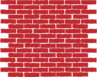Cartoon red brick wall texture or background Vector Image