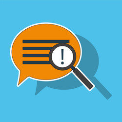 Sticker instagram comment icon message sign post Vector Image