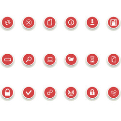 Round of computer icons Royalty Free Vector Image