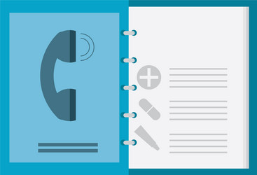Medical address book Royalty Free Vector Image