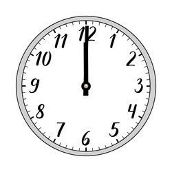 Clock Noon Vector Images (over 200)
