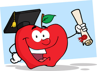 Strong apple character collection style Royalty Free Vector