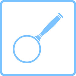 Magnifying glass outline icon Royalty Free Vector Image