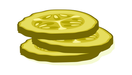 Sliced Pickles Clipart