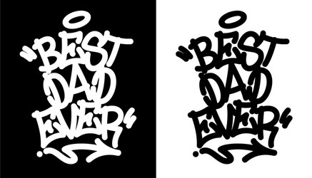 Dad In Graffiti Letters