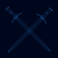 Wireframe Sword Swords Vector Images (over 130)
