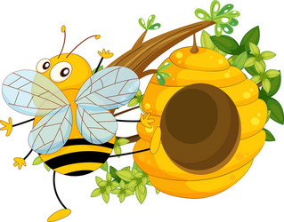 A big fat bee Royalty Free Vector Image - VectorStock