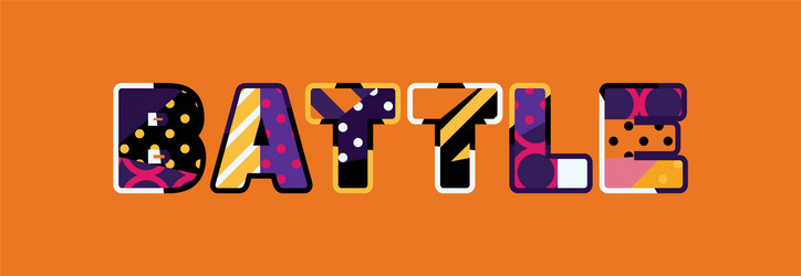 Battle concept word art Royalty Free Vector Image