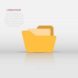 Drawing folder file document information Vector Image