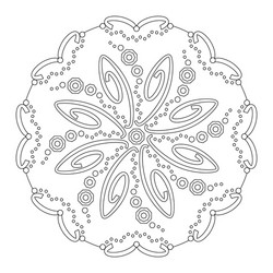 Spiral Mandala Coloring Pages Shape Vector Images (47)
