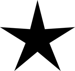 Stars rays angles transition from short Royalty Free Vector